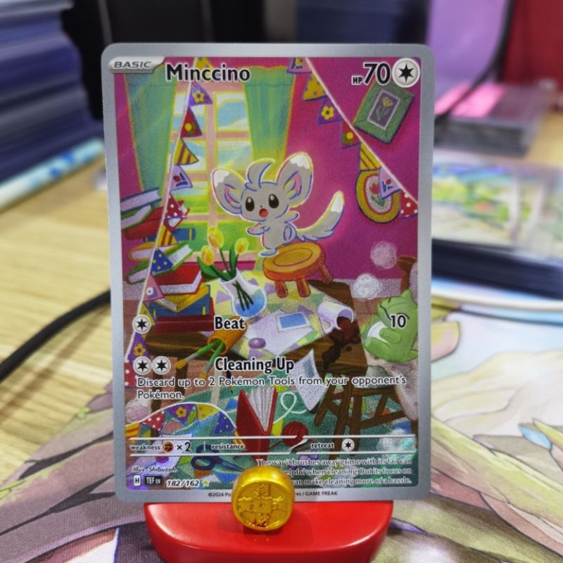 Minccino - 182/162 - ภาพประกอบ Scarlet & Violet: Temporal Forces ...