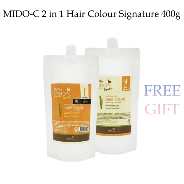 Mido-c 2 in 1 สีผม Signature Vivid Candy hair Color 400g ( ย ้ อมผมสี ...