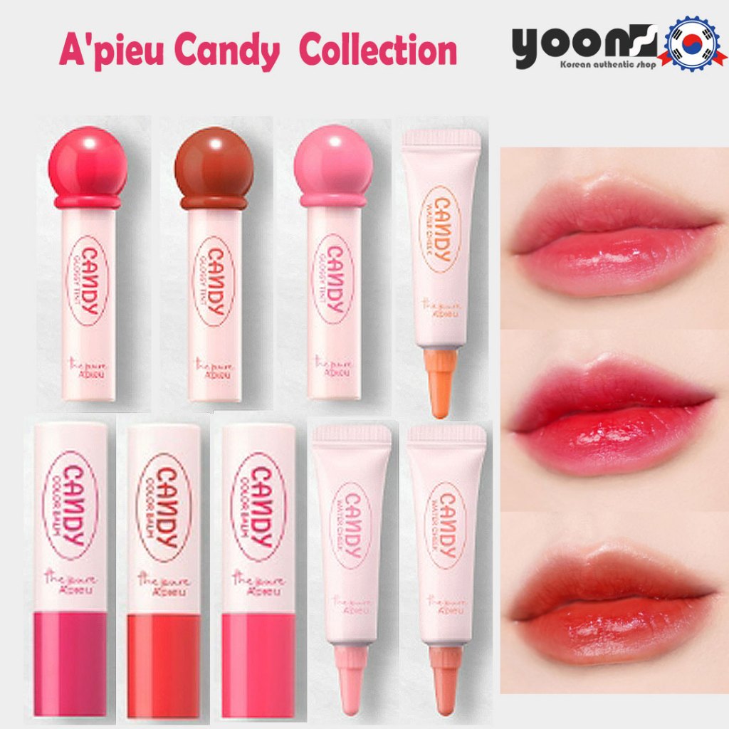[Apieu] The pure Candy Popular Product Collection (Water Cheek / Tint / Color Balm)_จากเกาหลี ...