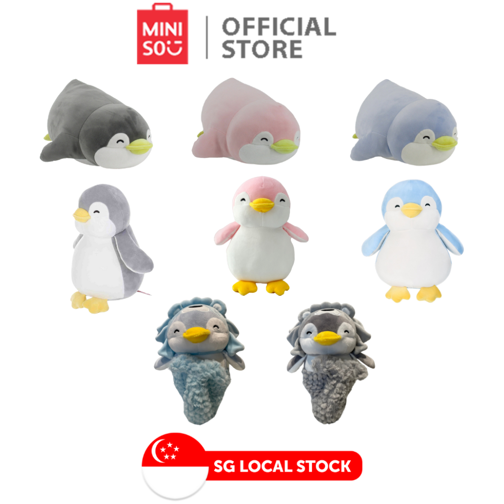 Miniso Classic Penguin Plush Toy/City Pen สํารวจซีรีส์โลก/Lying Penguin ...