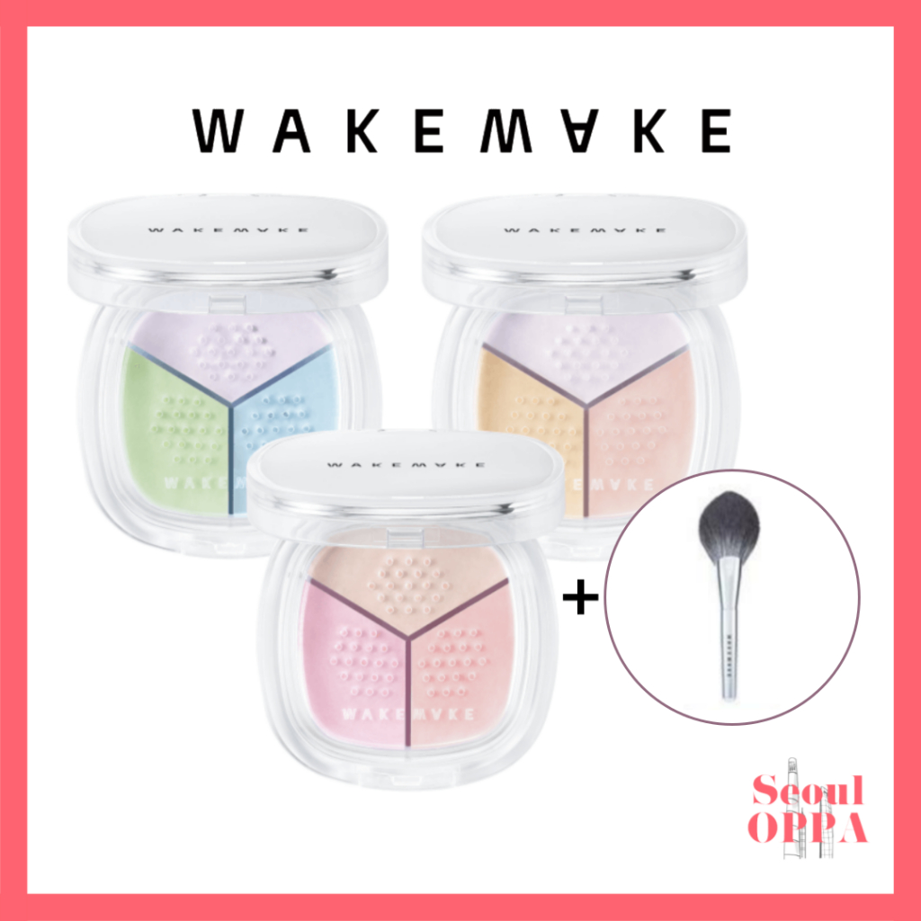 [WAKEMAKE] Stay Fixer Multi Color Powder 4g (+Brush) ควบคุมความมัน ตลับ ...