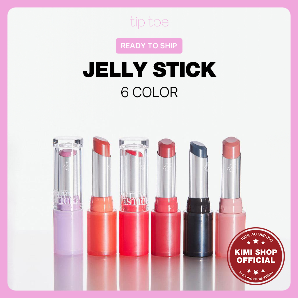 [ Tip TOE ] Jelly Lip Stick Balm Gloss 6 สี | Shopee Thailand