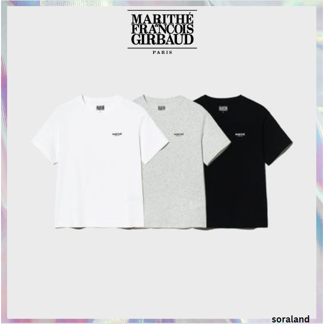 [MARITHE Francois GIRBAUD] W 3PACK SMALL REGULAR LOGO TEE mix (ใหม่) | Shopee Thailand