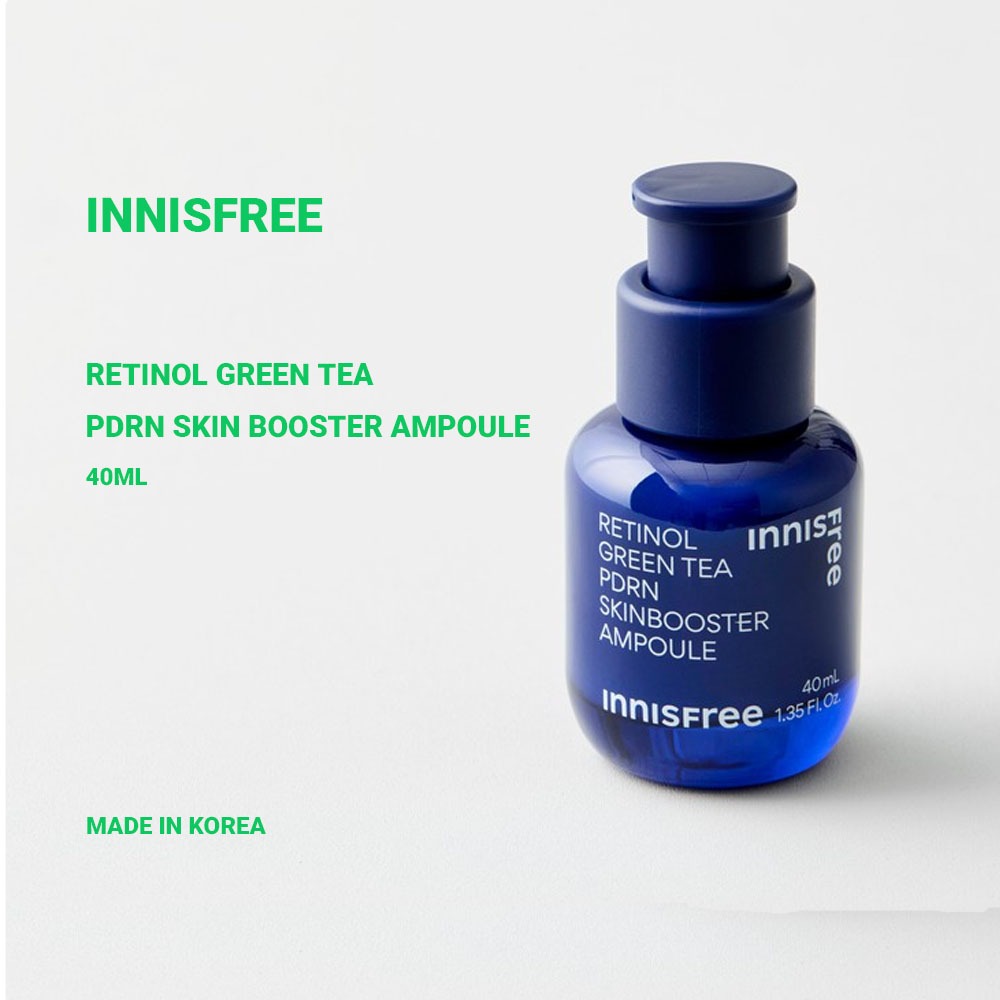 Innisfree Retinol Green Tea PDRN Skin Booster Ampoule, 40ml | Shopee ...