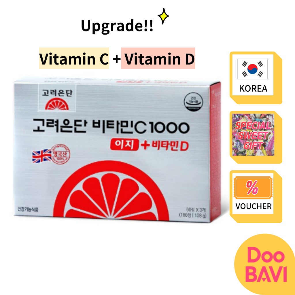 [ เกาหลี Eundan ] เกาหลี No.1 Vitamin C 1000 มก . + วิตามินดี ( ต ่ ออายุ,อัพเกรด ) | Shopee ...