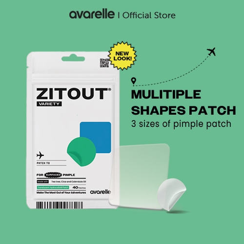 Avarelle Pimple Cover Patch (40 VARIETY PATCHES) Hydrocolloid Patch ...