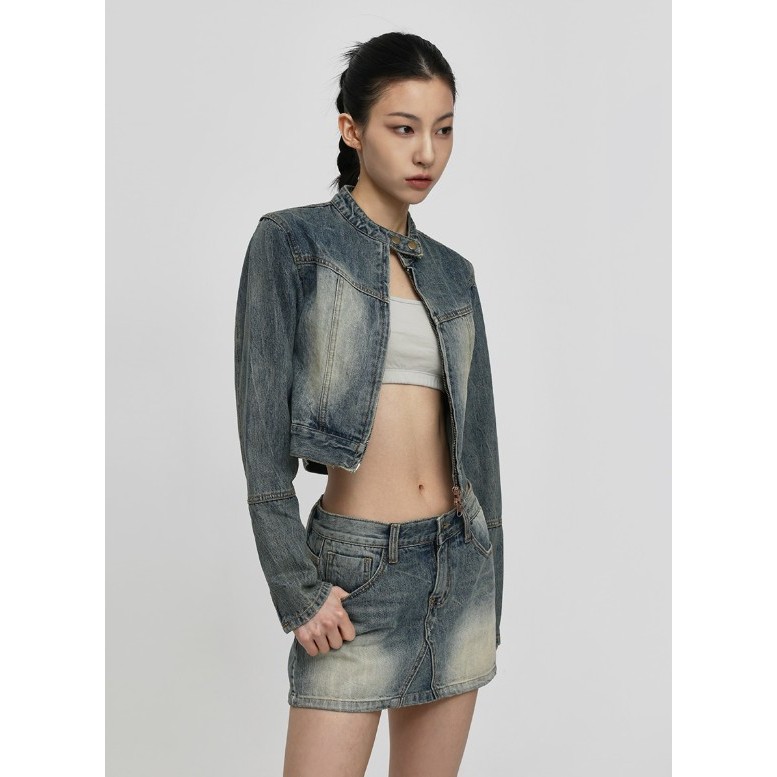 Blackup เสื้อแจ็คเก็ตยีนส์ Cleven (ไซส์ M) | Shopee Thailand