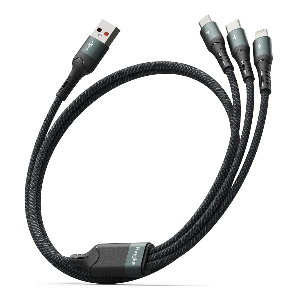 Ringke 3-in-1 Fast Charging Multi Cable สําหรับสมาร ์ ทโฟนและอุปกรณ ์ เ ...