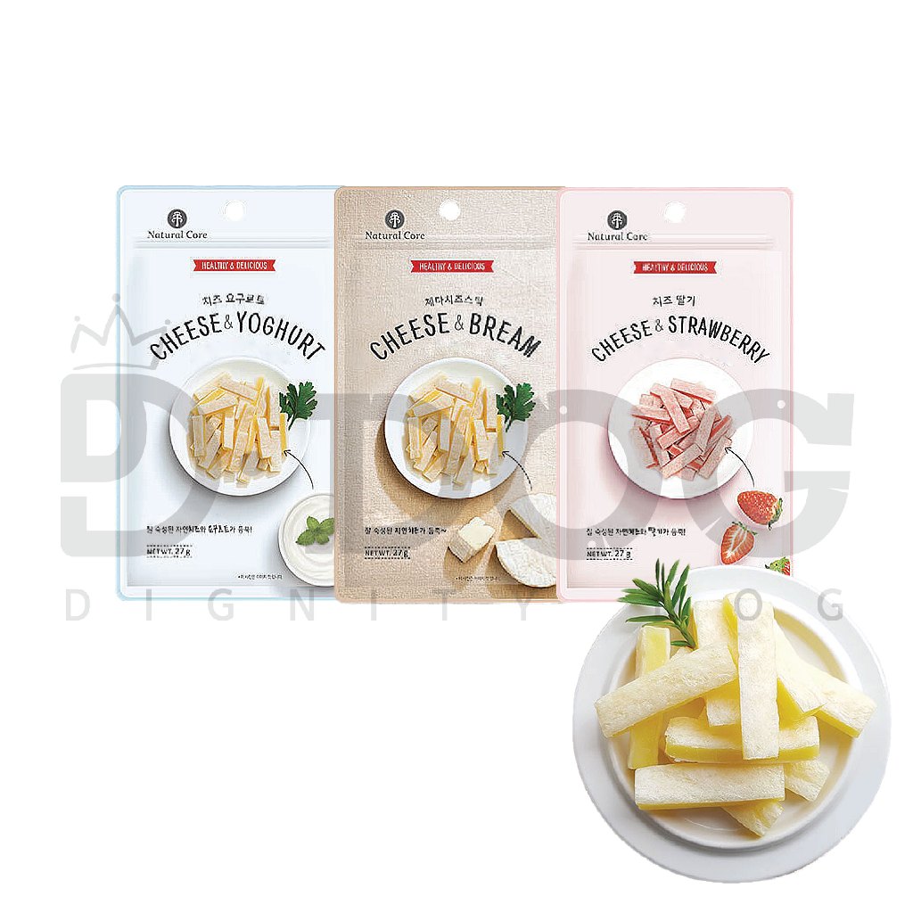 BUNDLE 【 NATURAL CORE 】 Cheese Bream 27g ขนมสุนัขเคี ้ ยวนุ ่ มเกลือต ่ ...