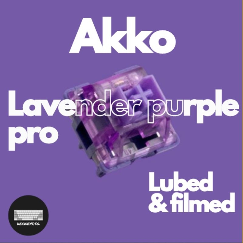 สวิตช์สัมผัส Akko Lavender Purple Pro V3 สําหรับคีย์บอร์ดเชิงกลแบบ ...