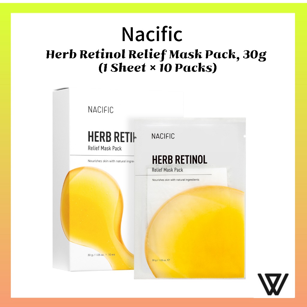 {NACIFIC} Herb Retinol Relief Mask Pack, 30g (1 แผ่น 10 แพ็ค) | Shopee ...