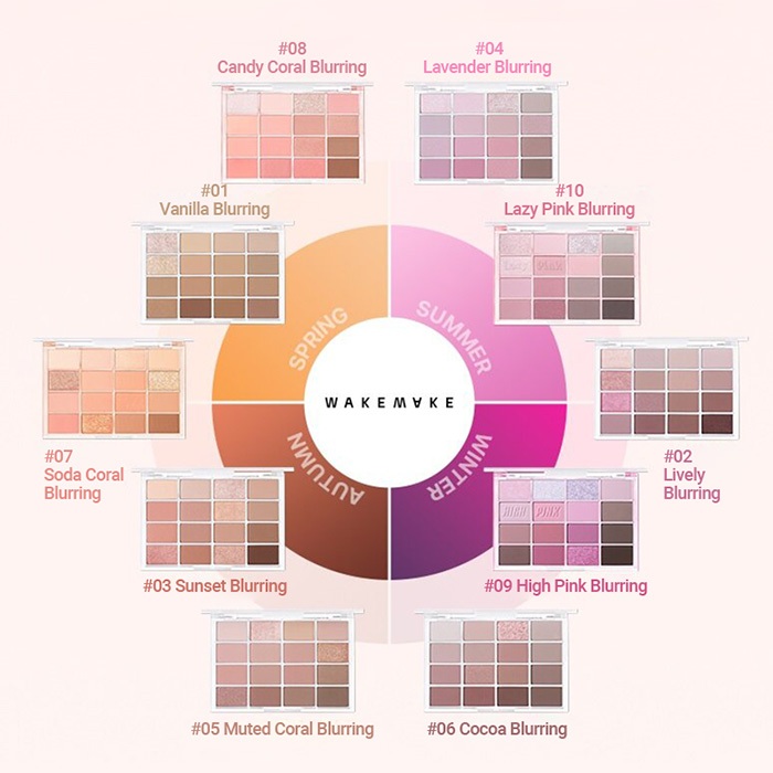 [ Wakemake ] Soft Blurring Eye Palette 14g | Shopee Thailand