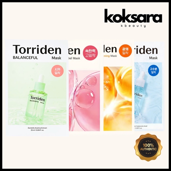 torriden mask sheet 4 types 1p | Shopee Thailand