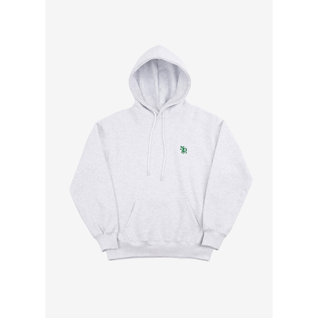 [NOS7]สัญลักษณ์ลายเซ็น Hoody - Melange Grey(โลโก้สีเขียว / โลโก้สีกรมท่า) สีดํา | Shopee Thailand
