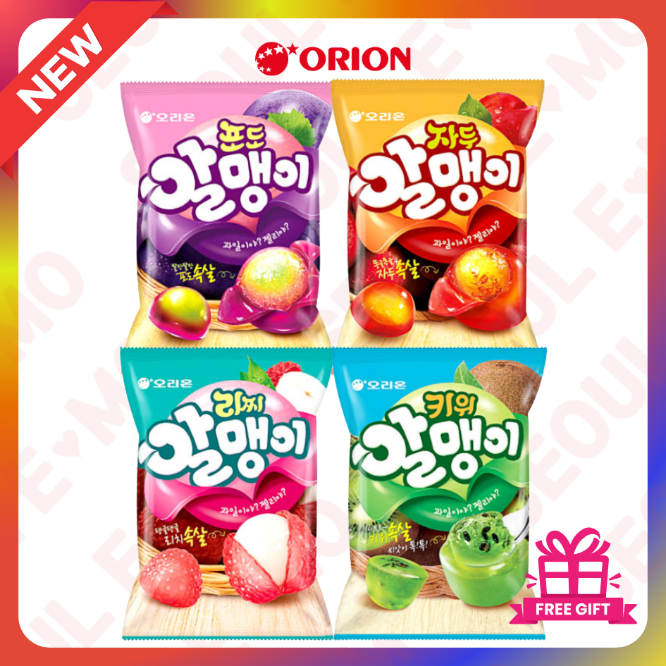 *ใหม่* Orion Fruit Gummy Jelly 67g Grape Plum Lychee Kiwi Korean Popular Best No.1 | Shopee Thailand