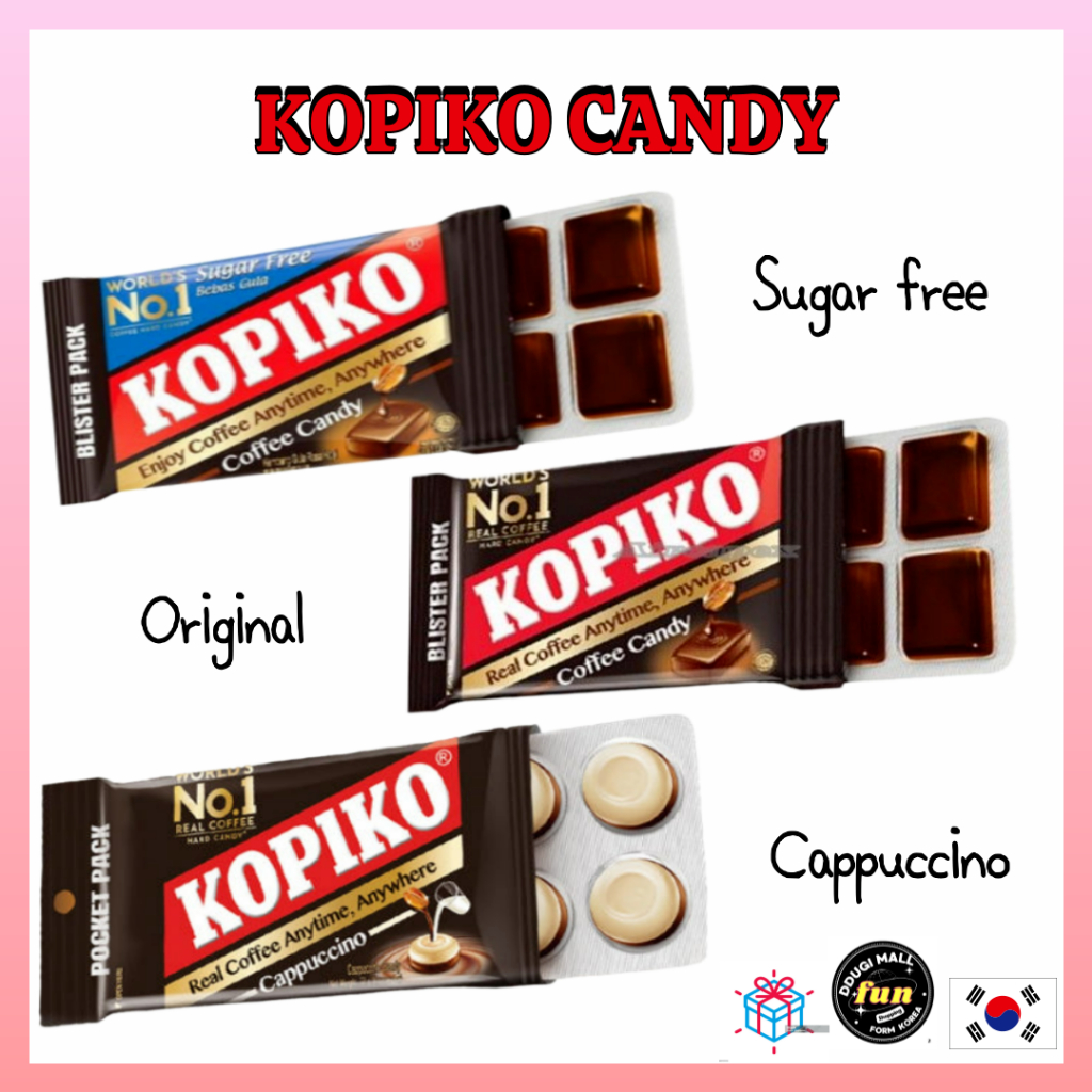 [KOPIKO] Sugar Free Coffee Candy Blister Pack (8 ชิ้น 1 แพ็ค) / ลูกอม ...