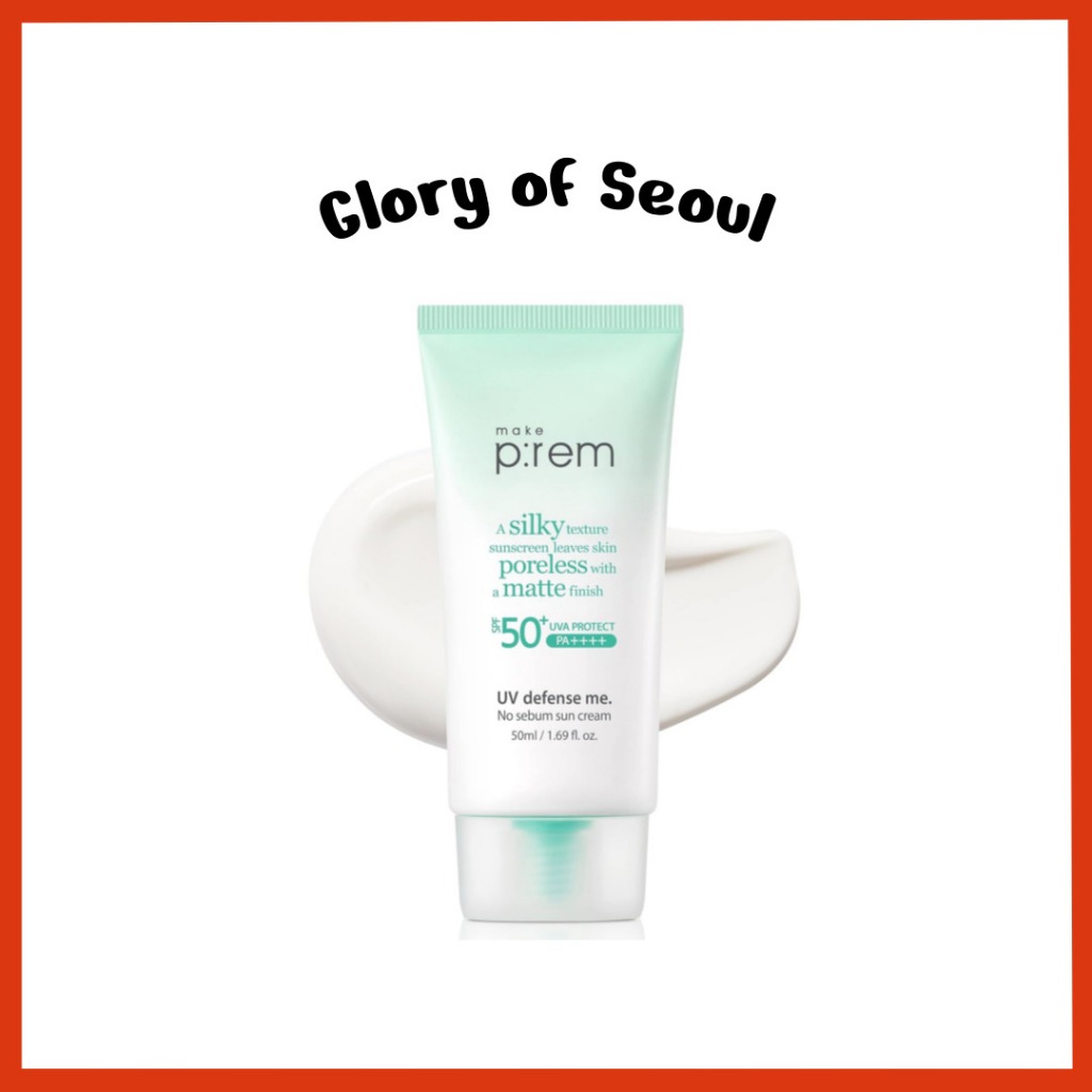 [MAKE Prem] UV Defense Me No Sebum Sun Cream, 50mL | Spf 50+ PA ...