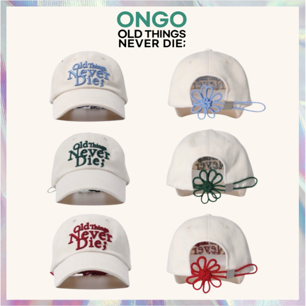 [ONGO] Unisex FLOWER KNOT CAP 3 สี | Shopee Thailand
