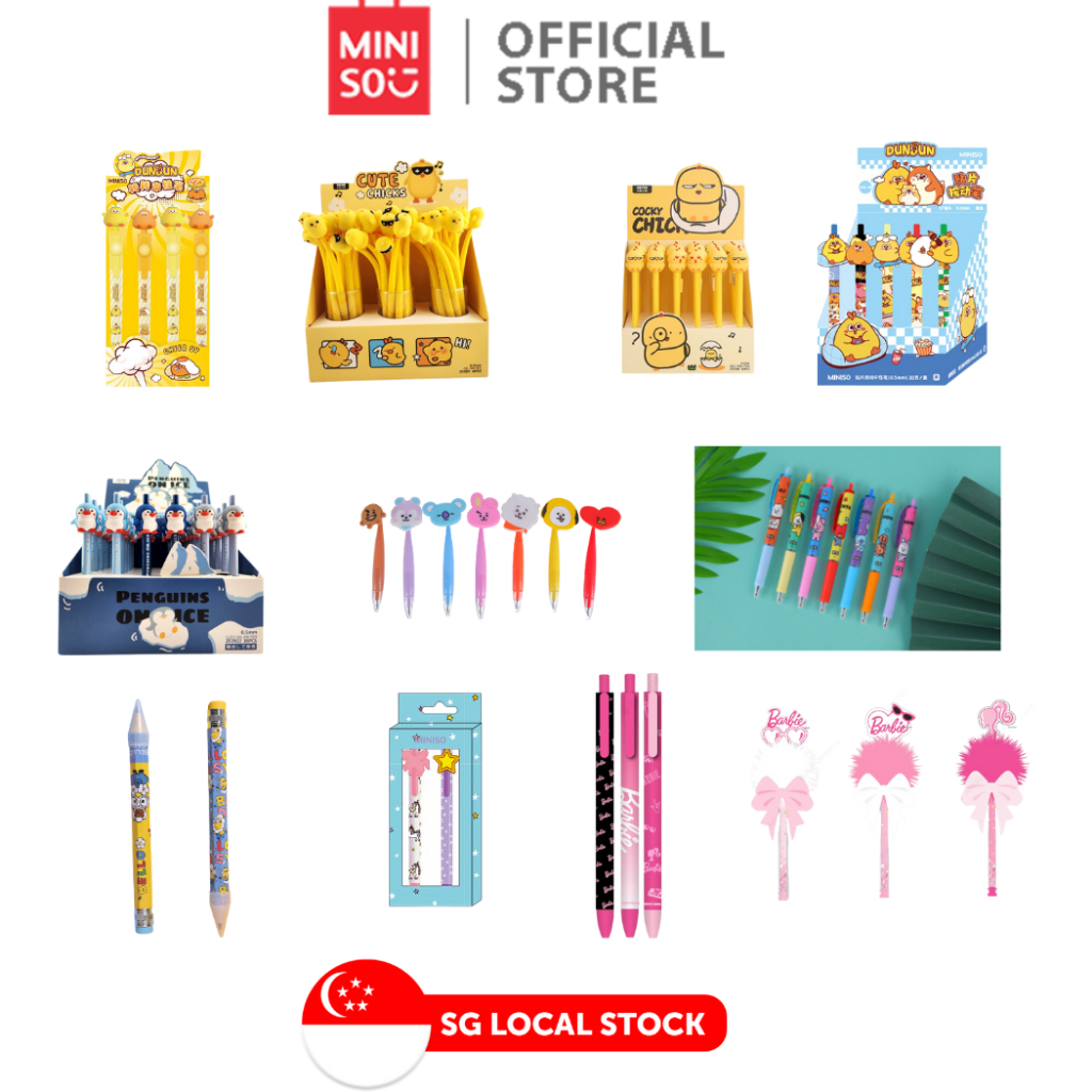 คอลเลกชันปากกาเครื่องเขียน MINISO (Barbie/Toy Story/Unicorn Series ...