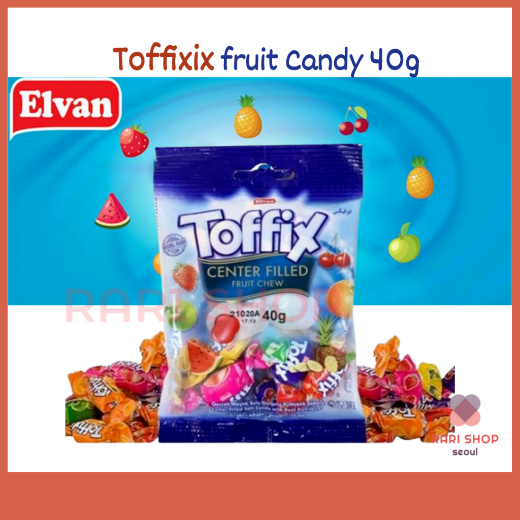 [Toffix] Juice Candy 40g Fruit Chew (6 รสผลไม้) ลูกอมตั้งครรภ์ Watermelon Pineapple .Orange ...