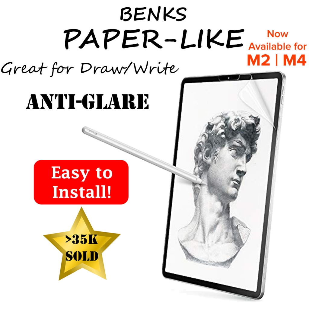 Benks Paper-Like iPad Air 6 11/13 นิ้ว M2/Air 5/4/10.2/Gen 10/Pro 11/13 ...