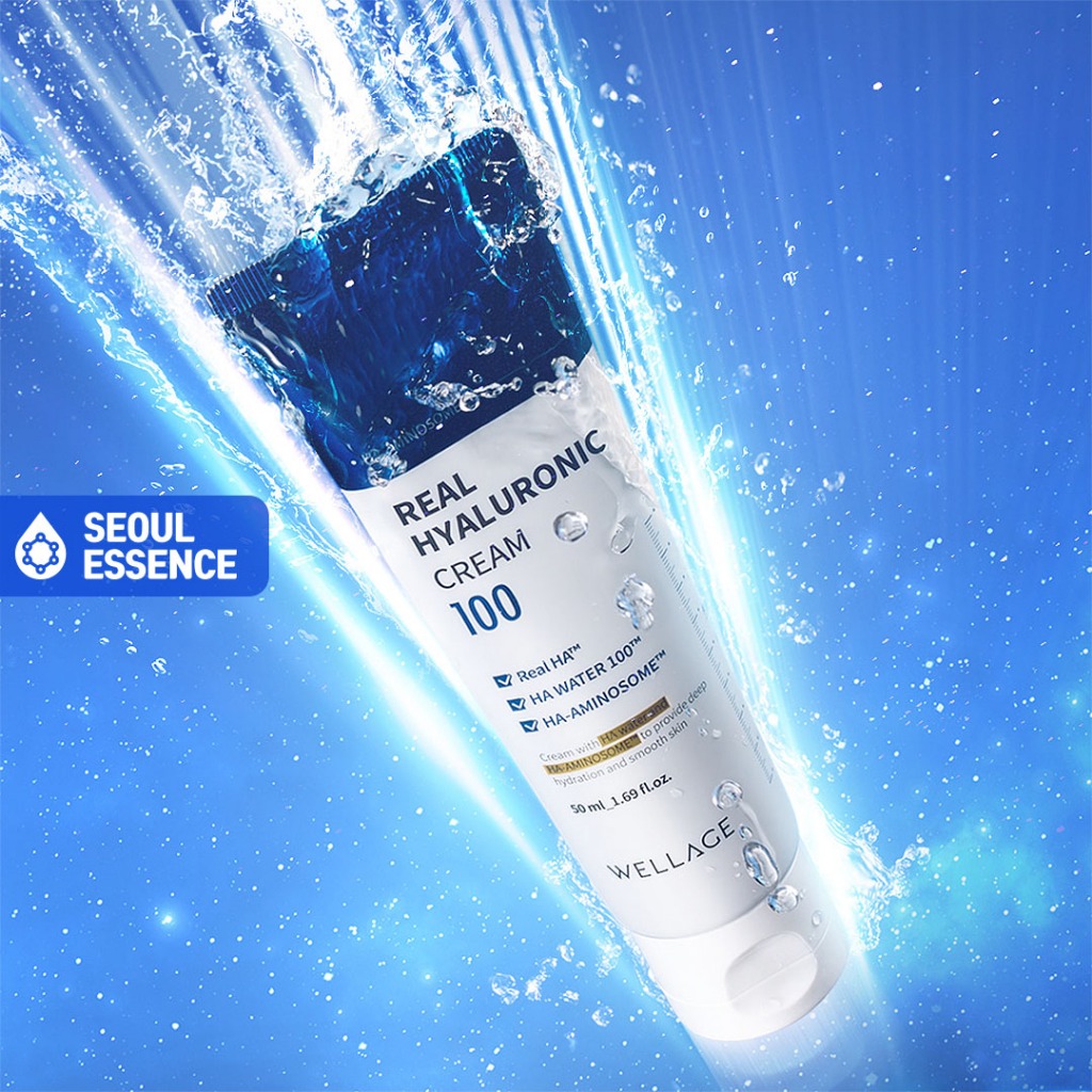 Wellage Real Hyaluronic Cream 100 80ml - Real Ha, Ha Water 100, Ha-Aminosome | Shopee Thailand