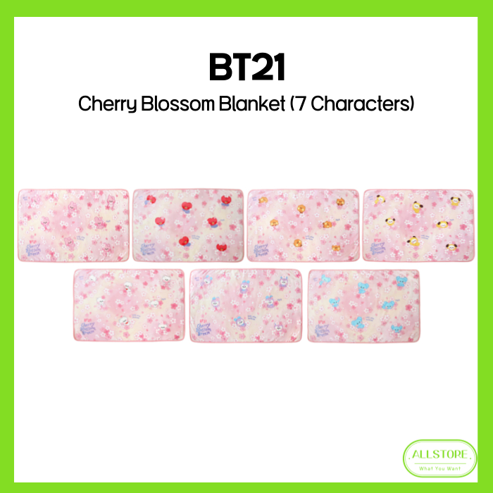 [BT21] ผ้าห่ม Cherry Blossom (7 ตัวอักษร) | Shopee Thailand