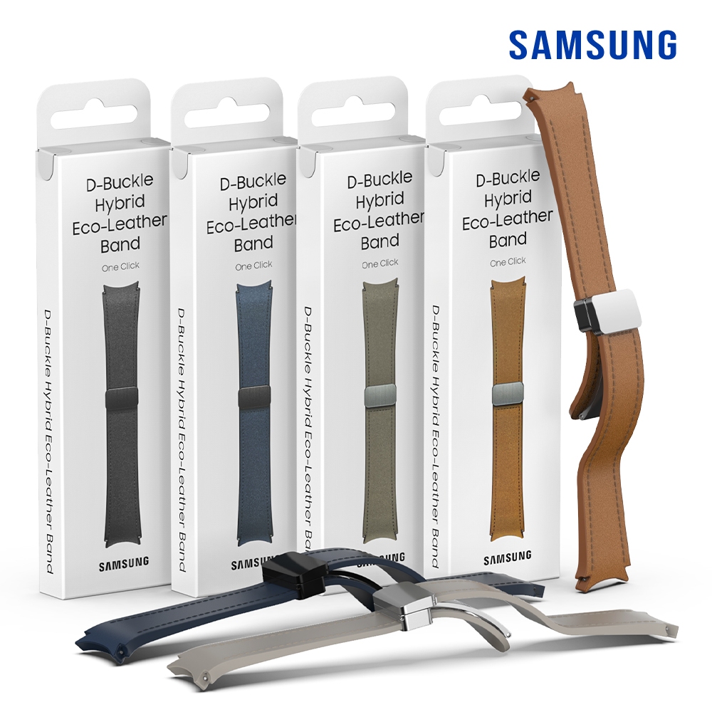 Samsung Official Galaxy Watch 4 5 6 7 Fe Series D Buckle Hybrid Eco ...