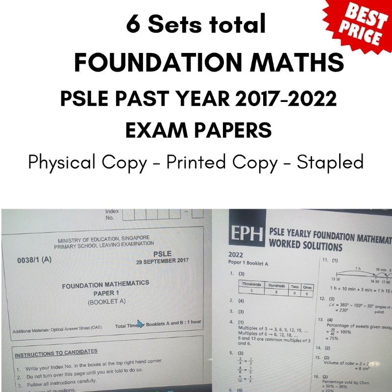 รองพื้น MATHS PSLE PAST PAPERS / MOCK PSLE PRACTICE EXAM TEST PAPERS ...