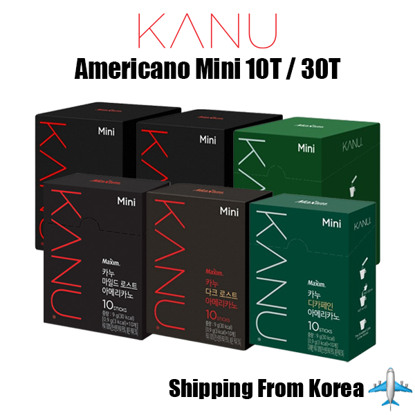 [Maxim] Kanu Mini Americano Coffee 10T / 30TMild Roast / Dark Roast ...