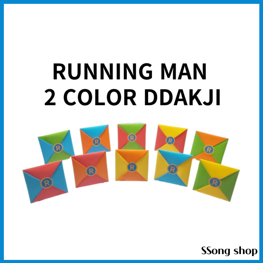 Running Man Ddakji 2 สี – ชุดเกมพื้นเมืองเกาหลีทํามือ 11 ซม. x 1P ...