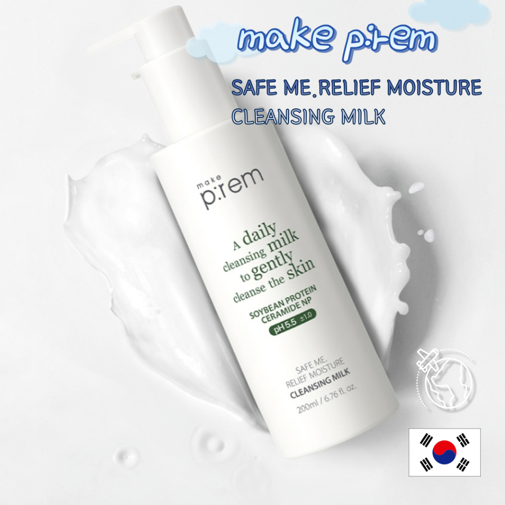 Make p:rem SAFE ME. Relief MOISTURE CLEANSING MILK 200ml ให้ความชุ่ม ...
