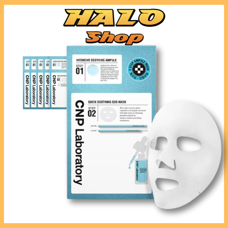 [CNP] Quick Soothing SOS Mask 5ea Set / Ampoule + Mask / K-Beauty ...