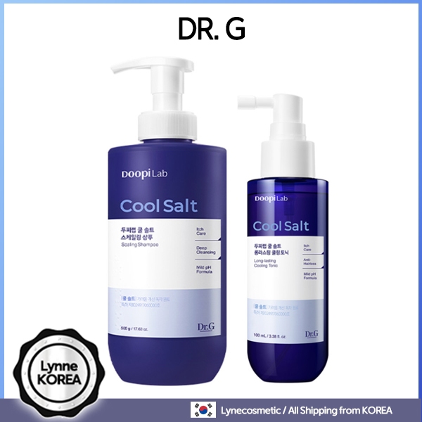 Dr.g Scalp Lap Cool Salt Scaling Shampoo 500ml + โทนิค 100ml ชุด ...