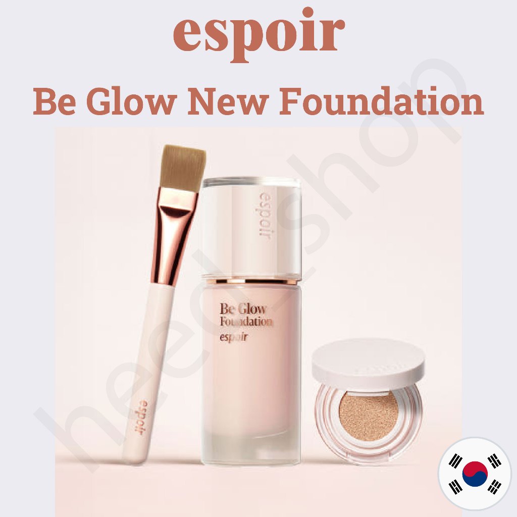 [ ESPOIR ] BE GLOW NEW FOUNDATION 30g + (ของขวัญ) | Shopee Thailand