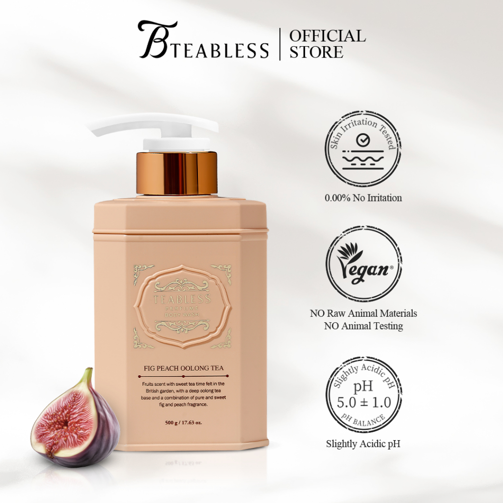 Teabless Fig Peach Oolong Tea Perfume Body Wash 500g | Shopee Thailand