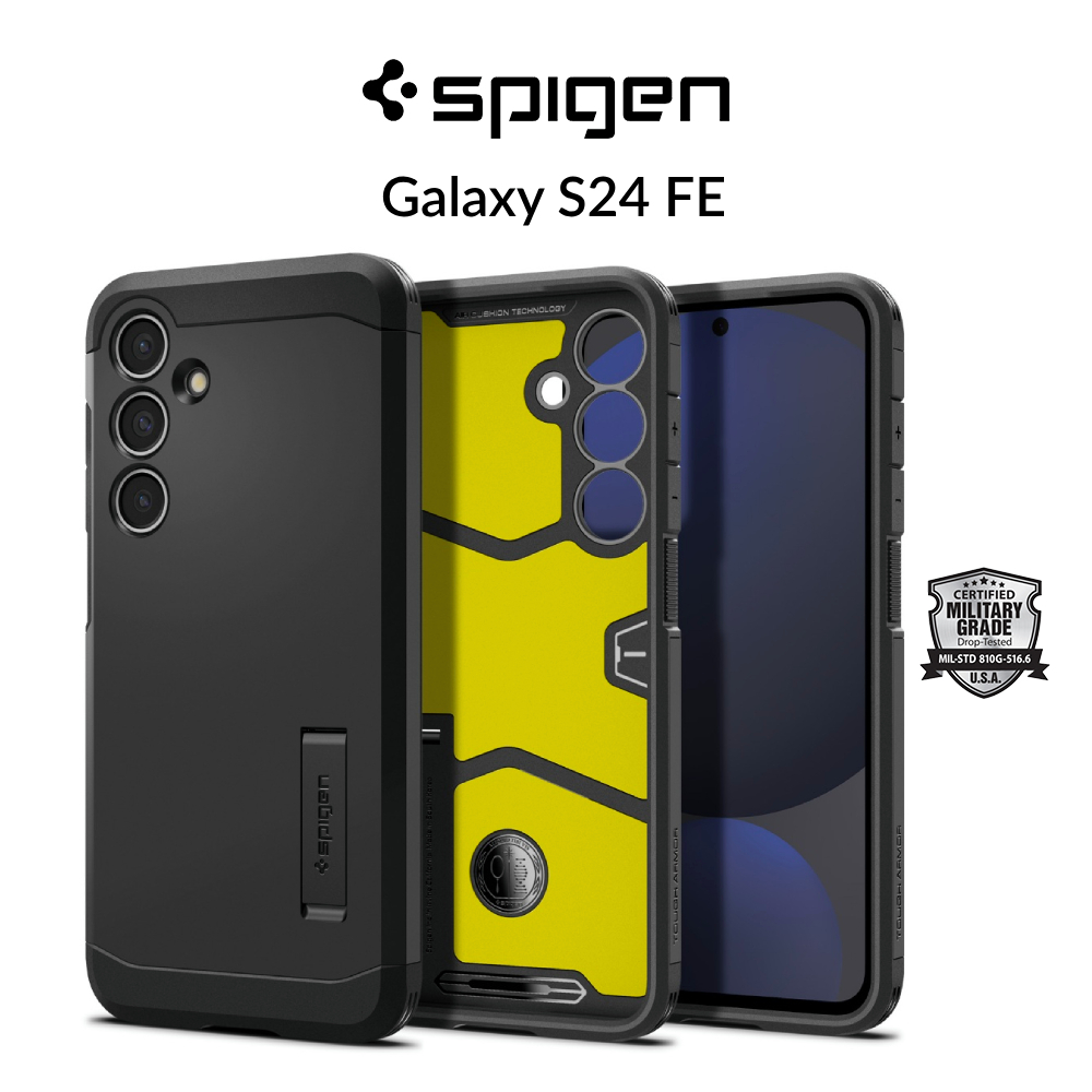 Spigen Galaxy S24 Fe Case Tough Armor พร้อม Kickstand & Extreme Drop ...