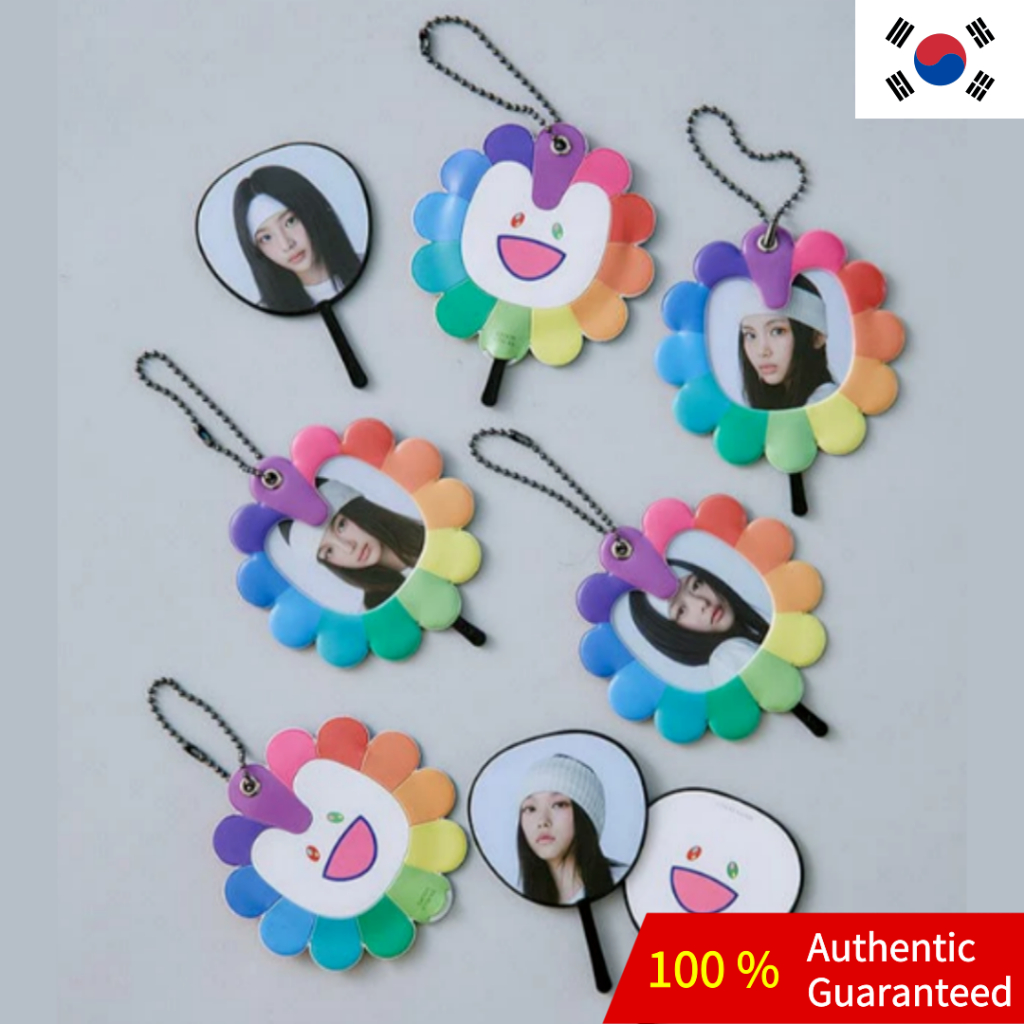 New Jeans x Murakami Hand Fan Key Ring Minji Hanni Danielle Haerin ...