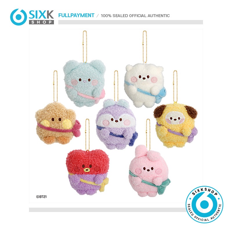 BT21 minini PLUSH KEYRING [PONPON-ENJOY] | Shopee Thailand