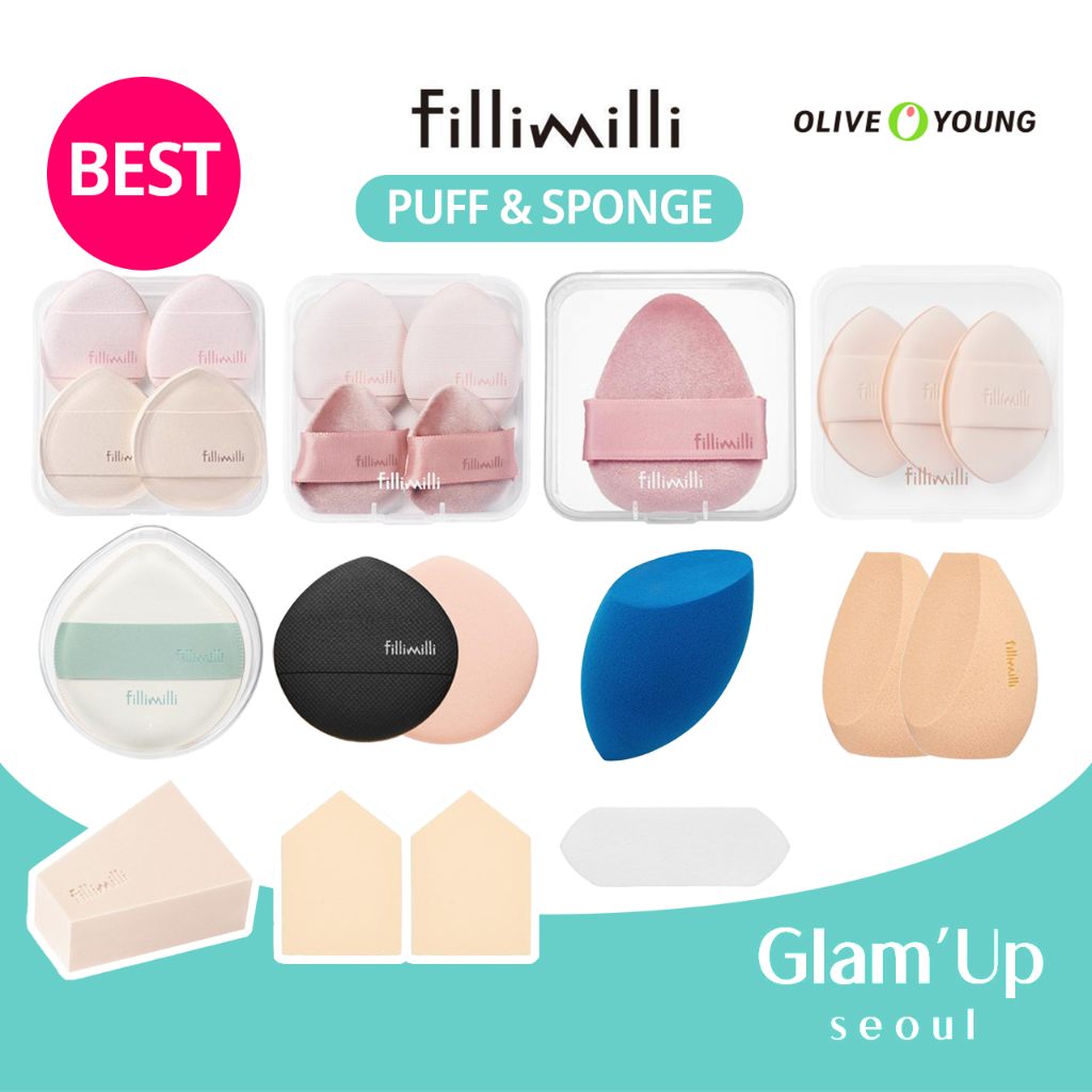 🇰🇷 [Fillimilli] Make up Puff & Sponges Collection - Mini Tapping Puff ...