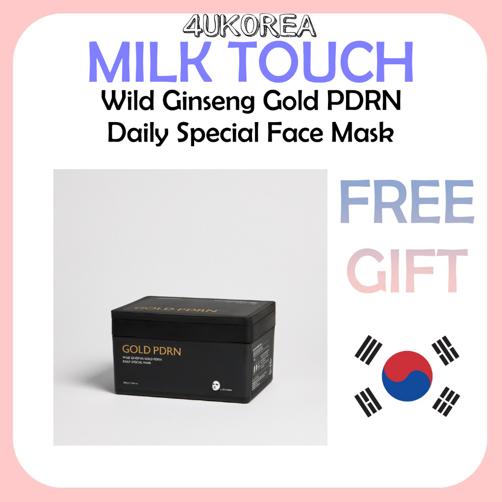 MILK TOUCH Wild Ginseng Gold PDRN Daily Special Face Mask มาส์กหน้าสูตร ...