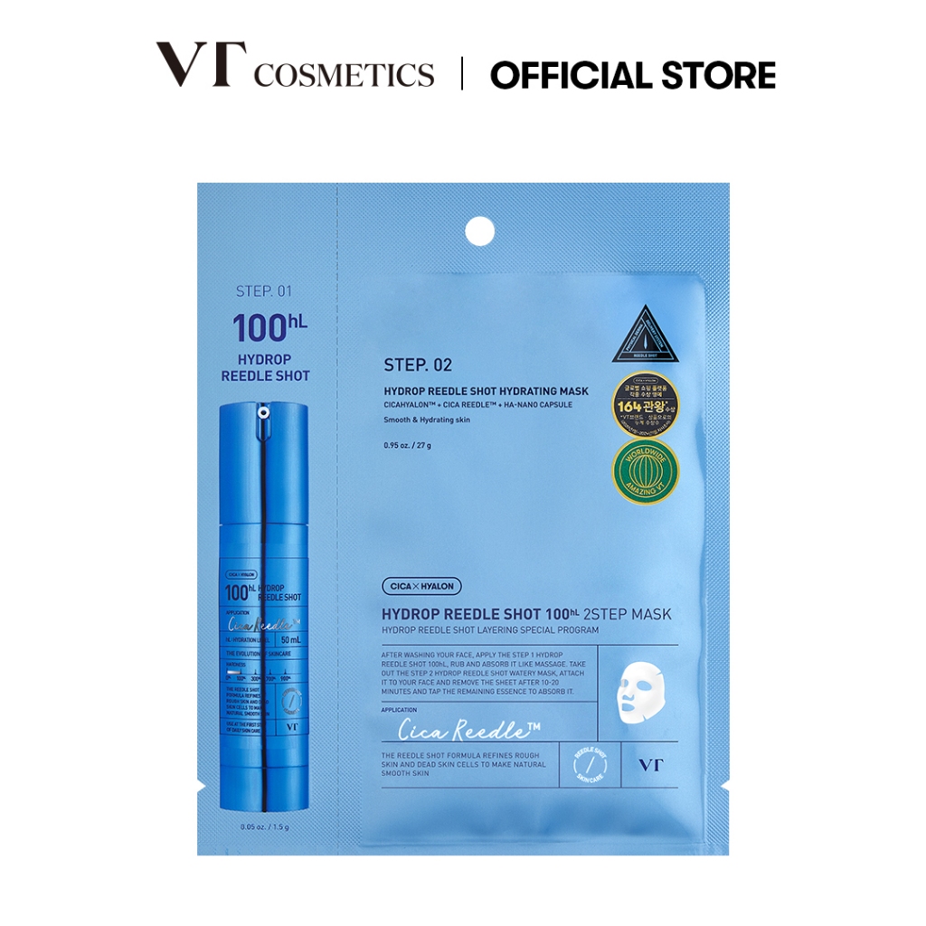 [VT] Hydrop Reedle Shot 2Step Mask(100, 300, 700) Watery Mask pack ให้ ...