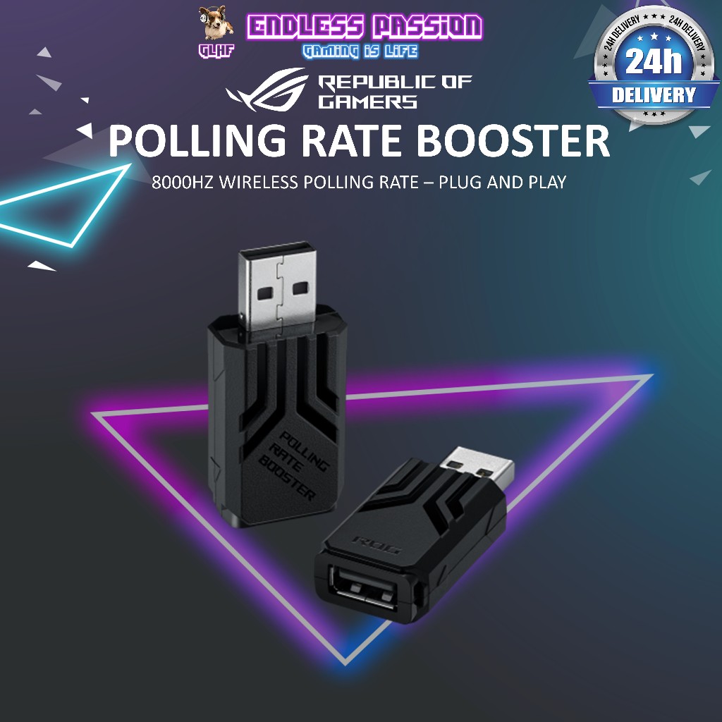 Asus ROG Polling Rate Booster - อัตราสํารวจไร้สาย True 8000Hz | Shopee ...