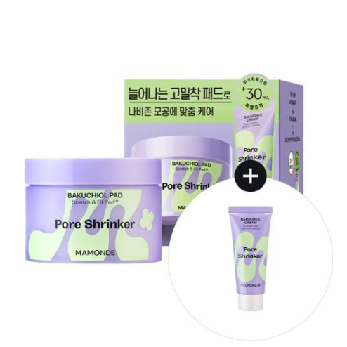 Mamonde Pore Shrinker Bakuchiol Pad 70 แผ่น + ครีม 30ml | Shopee Thailand