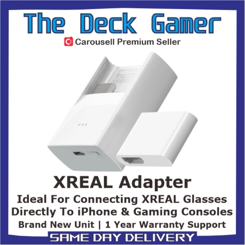 Xreal Adapter สําหรับ iPhone & Gaming Consoles เชื่อมต่อกับแว่นตา Air2 ...