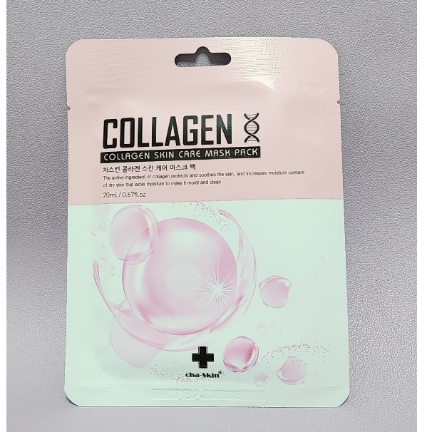 (K-BEAUTY) Cha-skin COLLAGEN SKINCARE MASK PACK (20ml x 20pc) | Shopee ...