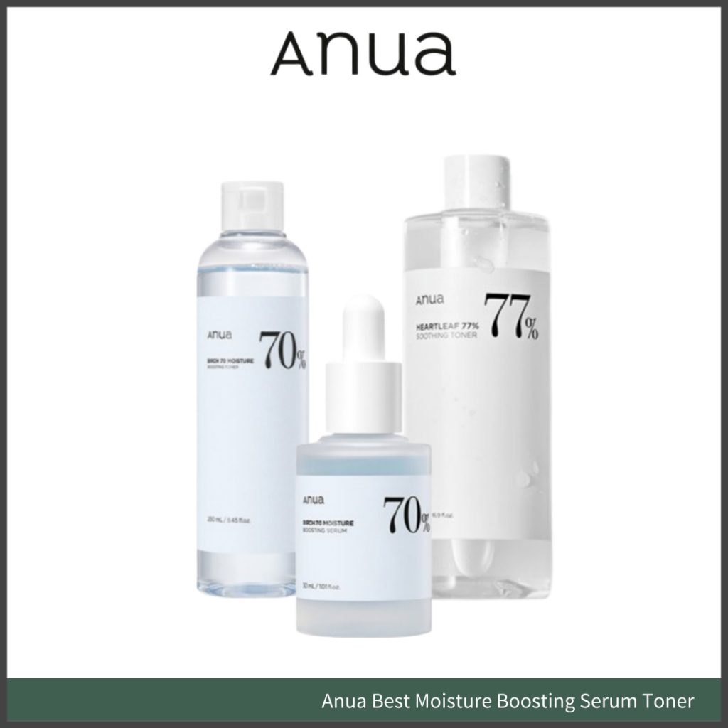 Anua Birch Moisture Boosting Serum / Birch 70 Toner / Heartleaf 77% ...