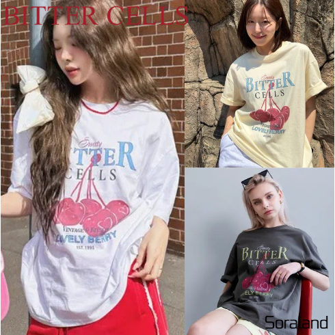 [BITTERCELLS] เสื้อยืด Cherry Berry 3 สี | Shopee Thailand