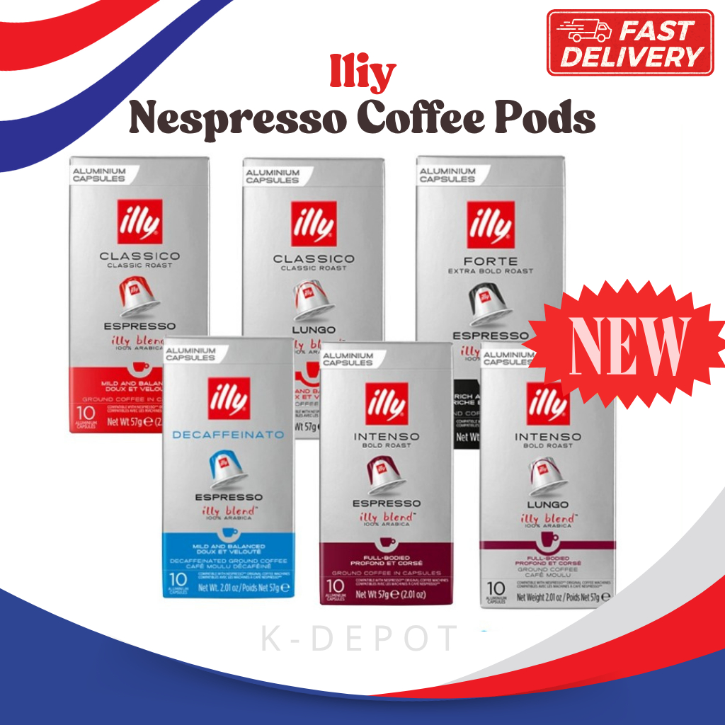 [illy] แคปซูลกาแฟที่รองรับ Nespresso – 6 รสชาติ | Classico, Intenso ...