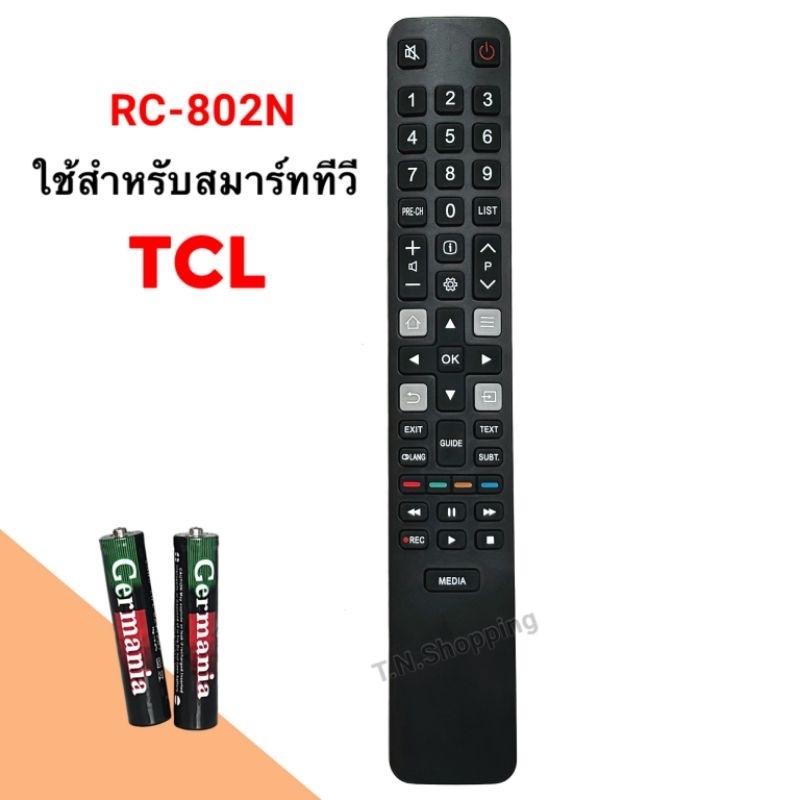 TCL รีโมททีวี LCD/LED Smart TV Curved ยี่ห้อ ทีซีแอล รุ่น RC802N YMI1 ...